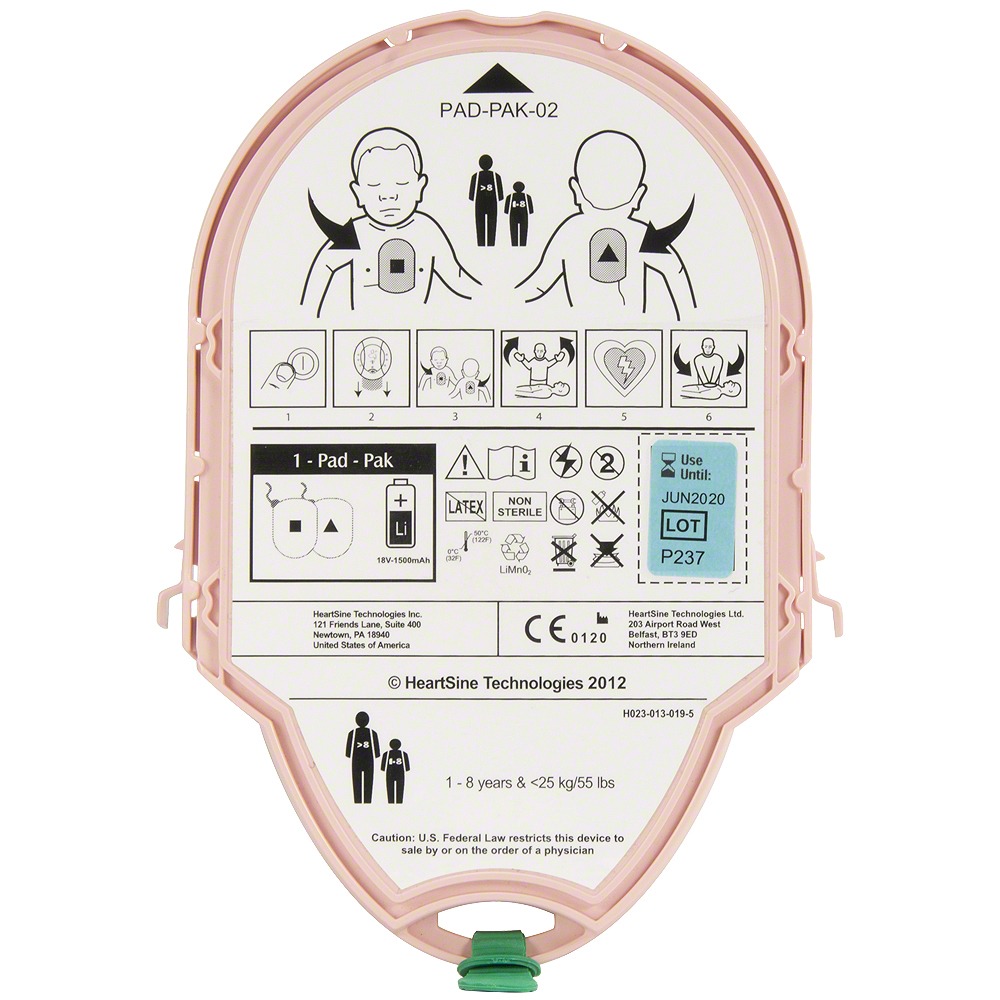 PAD Pediátrico PAK Heartsine Samaritan - Medical Cardio distribucion de ...